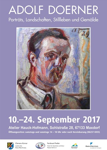 Einladung zur Ausstellung mit Werken von Adolf Doerner in Maxdorf ...
